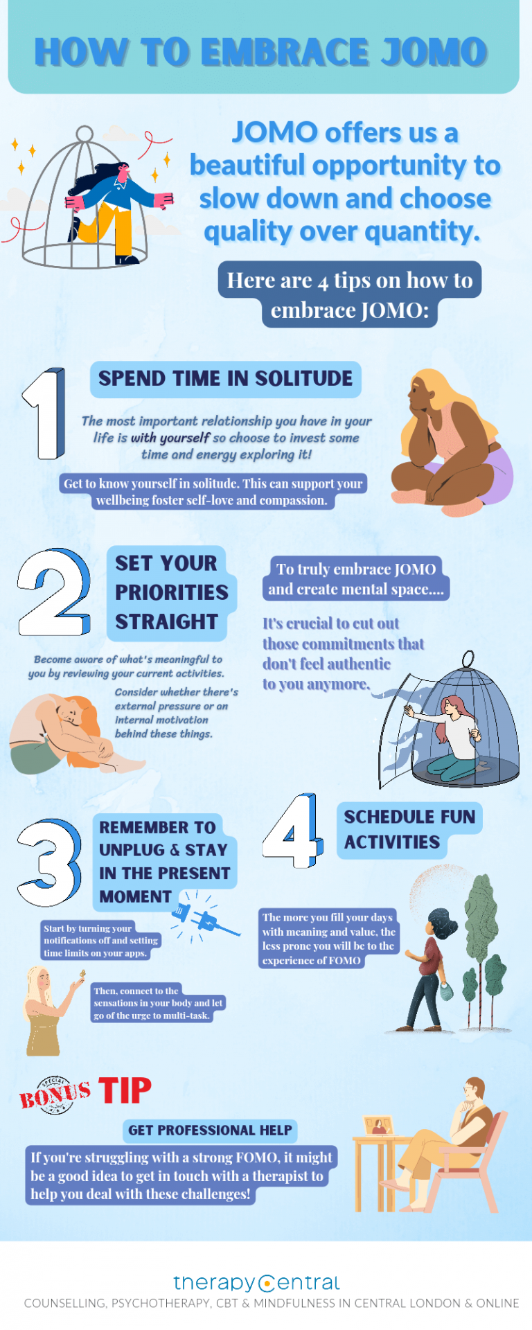 What Is JOMO: The Joy Of Missing Out | Therapy Central