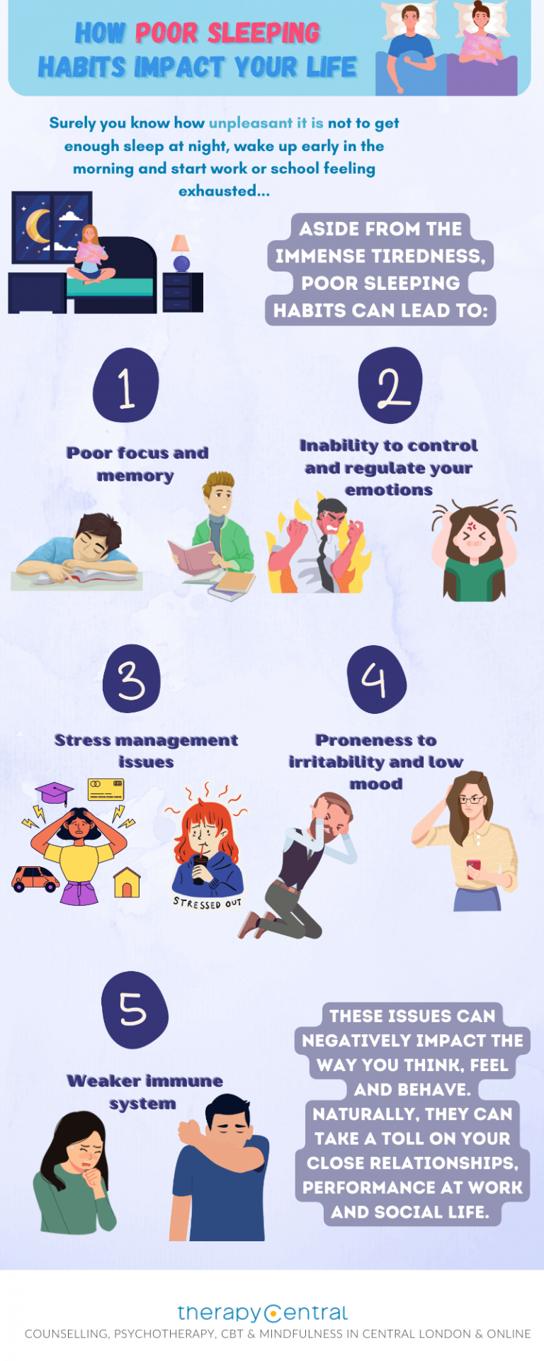 How To Improve My Sleeping Habits | Therapy Central