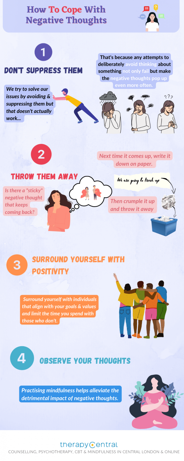 How To Stop Negative Thoughts From Entering Your Mind | Therapy Central