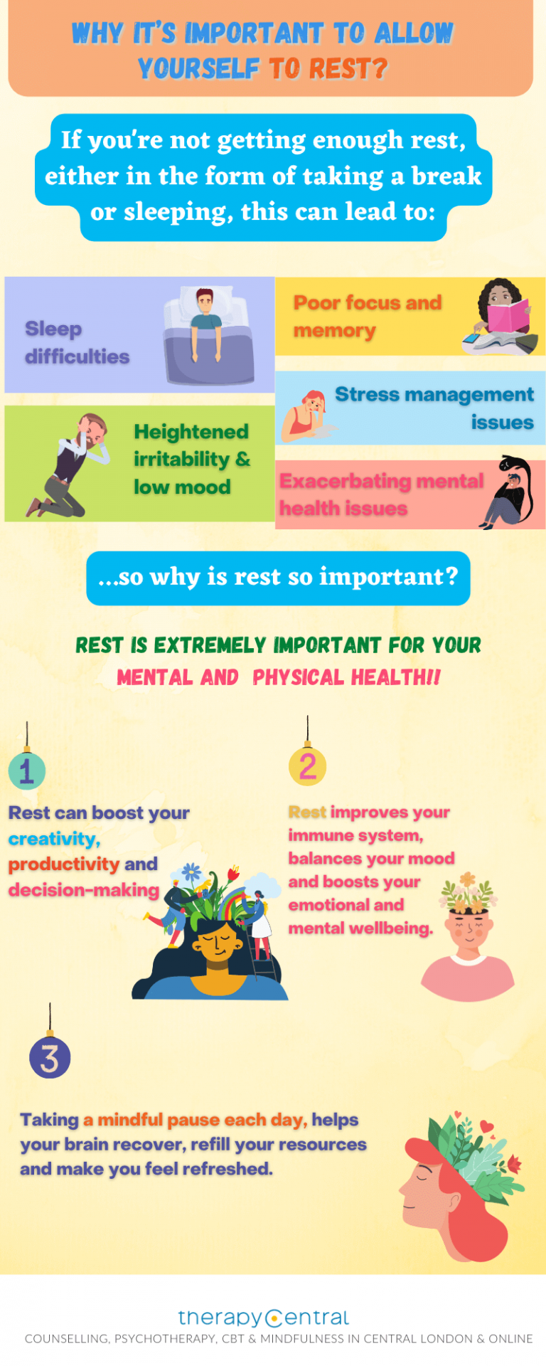 Why It’s Important to Allow Yourself to Rest | Therapy Central