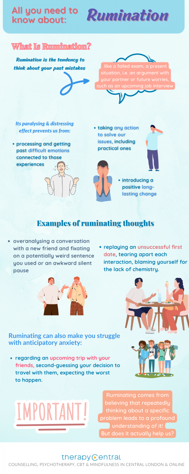 How to Stop Ruminating: 6 Expert Strategies | Therapy Central