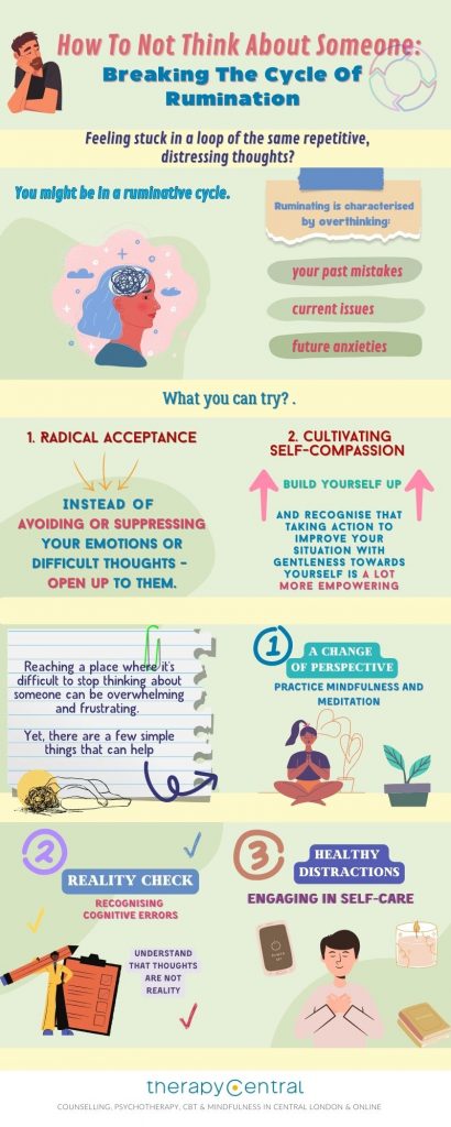 How To Cope When You Can't Stop Thinking About Someone | Therapy Central