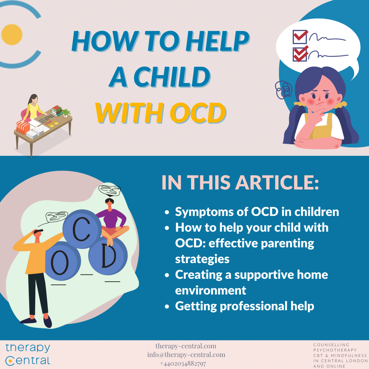 Parenting Tips on How To Help a Child With OCD At Home | Therapy Central